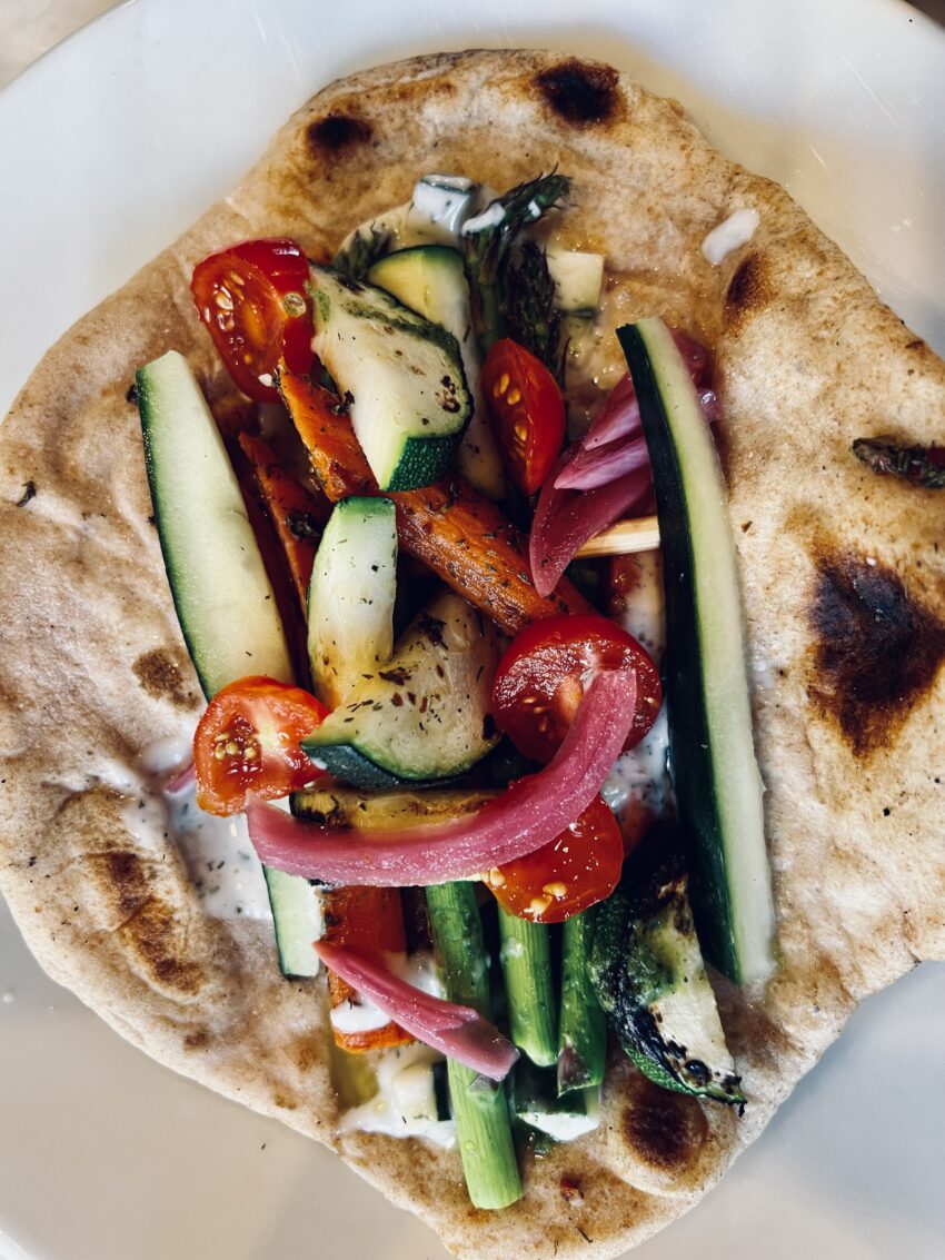 Rainbow Carrot Gyro Pita Wraps - UltraTruffle