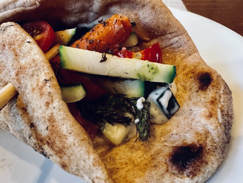 Rainbow Carrot Gyro Pita Wraps - UltraTruffle